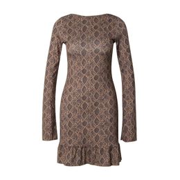 MONKI Kleid Damen Größe 38 braun / schwarz Winterkleid