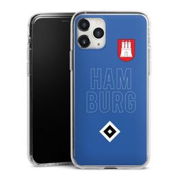 DeinDesign iPhone 11 Pro Max Handy Silikon H&uuml;lle Case transparent Handyh&uuml;lle Official Licensed Product Hamburg Hamburger Sv Silikon Case