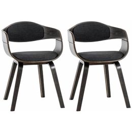 CLP 2er Set Esszimmerst&uuml;hle ergonomisch Kingston, Lehnst&uuml;hle mit umlaufender R&uuml;ckenlehne, Holzgestell bis 150 kg