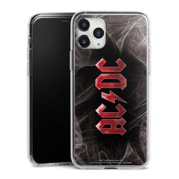 DeinDesign iPhone 11 Pro Max Handy Silikon H&uuml;lle Case transparent Handyh&uuml;lle Acdc Merchandise Logo Silikon Case