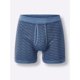 w&auml;schepur men Herren Hose kurz, hellblau-bedruckt, Gr&ouml;&szlig;e 10