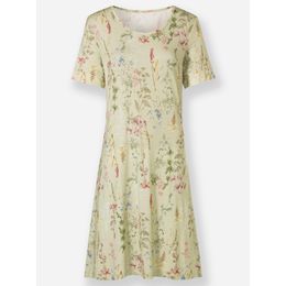 WITT Damen Jerseykleid mit Bl&uuml;mchen-Druck, pistazie-bedruckt, Gr&ouml;&szlig;e 46