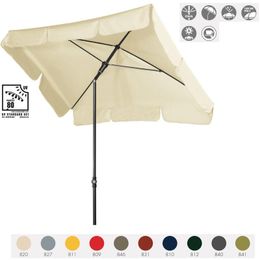 Doppler Sunline Waterproof Neo 225 x 120 cm Sonnenschirm in 10 Farben Mittelmastschirm Balkonschirm 810 Dunkelblau