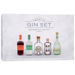 Gin Tasting Box Premium Entdeckerpaket - 5 x 50 ml, 26-47% Vol