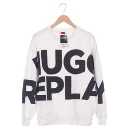 Replay Herren Sweatshirt, weiß, Gr. 46