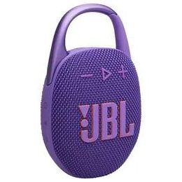 Mendler JBL Clip 5 Bluetooth Lautsprecher, Lila, Wasserfest