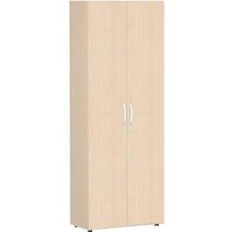 Aktenschrank PALENQUE, 6 OH, abschließbar, B 800 x T 420 x H 2160 mm, Ahorn-Dekor