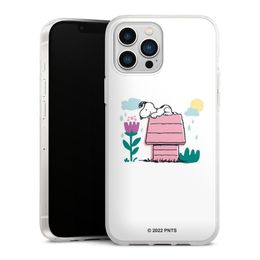 DeinDesign iPhone 13 Pro Max Handy Silikon H&uuml;lle Case transparent Handyh&uuml;lle Snoopy Dog Official Licensed Product Silikon Case