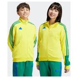 Trainingsjacke Adidas SPORTSWEAR "J NP TTOP" Gr. 164, bunt (bright yellow, bold green, blue) Kinder Jacken