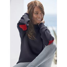 Lascana Stehkragenpullover schwarz Gr. 32/34 für Damen. Figurumspielend. Nachhaltig.