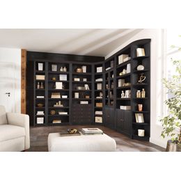 Bücherregal Home Affaire "Soeren" Regale Gr. H/T: 220 cm x 29 cm, 7 St., grau (anthrazit) in 2 Höhen und Tiefen, mit viel Stauraum