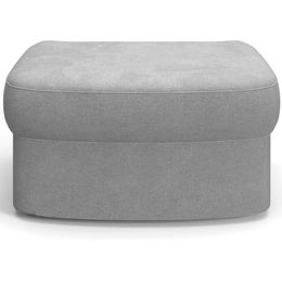 Sit & More Polsterhocker SIT&MORE "Jazz" Hocker Gr. B/H/T: 84 cm x 43 cm x 70 cm, Luxus-Microfaser Euphoria, grau (grey)