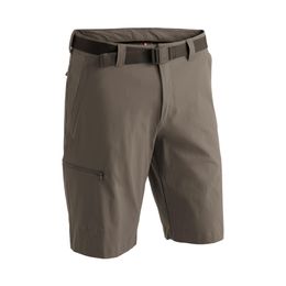 Funktionsshorts Maier Sports "Huang" Gr. 68, Normalgrößen, braun (schlamm) Herren Hosen Shorts, kurze Outdoor-Hose, Bermudas mit 4 Taschen, Regular Fit