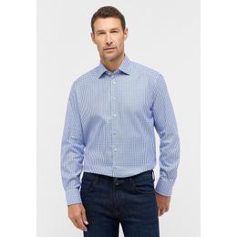 Langarmhemd Eterna "COMFORT FIT" Gr. 40, Normalgrößen, blau Herren Hemden