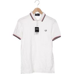 Fred Perry Herren Poloshirt, weiß, Gr. 46