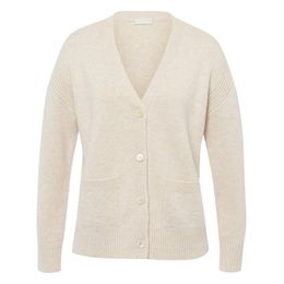 Strickjacke V-Ausschnitt include beige