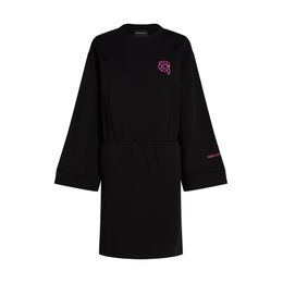 K by KARL LAGERFELD Karl Lagerfeld Kleid 'IKONIK' Damen Gr&ouml;&szlig;e 42 pink / schwarz Winterkleid