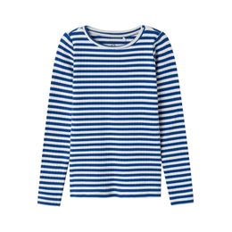 name it Shirt 'NKFSuraja' M&auml;dchen Gr&ouml;&szlig;e 110 enzian / wei&szlig;