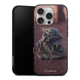 DeinDesign iPhone 16 Pro Handy Premium Silikon H&uuml;lle Handyh&uuml;lle schwarz Case The Child Star Wars Baby Yoda Silikon Premium Case