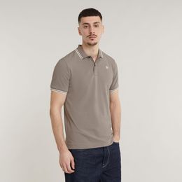 G-Star Raw Dunda Slim Stripe Poloshirt - Beige - Herren