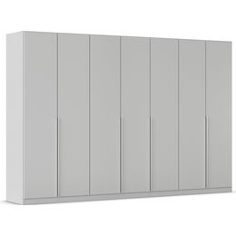 Drehtürenschrank Rauch "Kleiderschrank Schrank Garderobe AGORDO mit Dekor- oder Hochglanzfront" Schränke Gr. B/H/T: 315 cm x 210 cm x 54 cm, 7 St., grau (seidengrau) durchdachte Innenausstattung, in 6 Breiten und 2 Höhen MADE IN GERMANY Bestseller