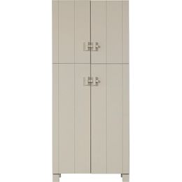 Kleiderschrank Woood "Mees" Schränke Gr. B/H/T: 90 cm x 210 cm x 55 cm, 4 St., weiß mit großzügigem Stauraum