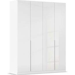 Drehtürenschrank Rauch "Kleiderschrank Schrank Garderobe AGORDO mit Dekor- oder Hochglanzfront" Schränke Gr. B/H/T: 181 cm x 229 cm x 54 cm, 4 St., weiß (alpinweiß, hochglanz weiß) durchdachte Innenausstattung, in 6 Breiten und 2 Höhen MADE IN GERMANY Bestseller