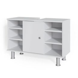 VICCO - Waschbeckenunterschrank Fynn, Weiß, 80 x 54 cm