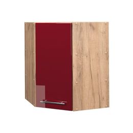 Eckhängeschrank Fame-Line, Bordeaux Hochglanz, 57 cm VICCO