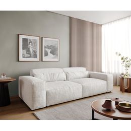 DeLife Big-Sofa Sirpio L 260x110 cm Bouclé Creme-Weiß, Big Sofas