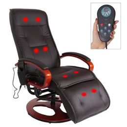 MCW Relaxsessel Terni II mit Massage ~ Kunstleder, coffee