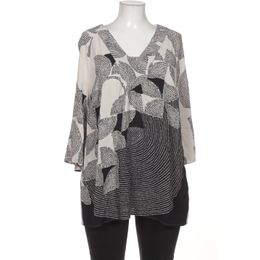 Selection by Ulla Popken Damen Bluse, grau, Gr. 46