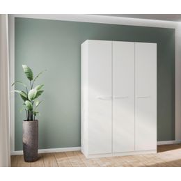 Drehtürenschrank Rauch "Kleiderschrank Schrank Garderobe Garderobenschrank Stauraumwunder MODI" Schränke Gr. B/H/T: 136 cm x 210 cm x 54 cm, Ohne Spiegel, weiß inkl. Stoff-Organizer mit 6 Fächern optionaler Spiegel MADE IN GERMANY