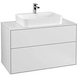 Villeroy & Boch Villeroy und Boch Finion Waschtischunterschrank F35100MT 100x60,3cm, Abdeckplatte white matt, White matt lacquer