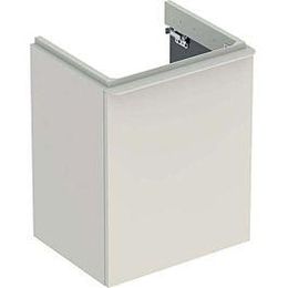 Geberit Smyle Square Handwaschbecken-Unterschrank 500364JL1 49,2x61,7x40,6cm, Tür links, sandgrau hochglanz