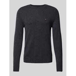 Tommy Hilfiger Wollpullover mit Logo-Stitching