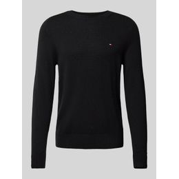 Tommy Hilfiger Wollpullover mit Logo-Stitching