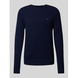 Tommy Hilfiger Wollpullover mit Logo-Stitching