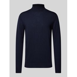 Profuomo Strickpullover mit gerippten Abschlüssen