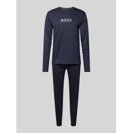 BOSS Pyjama mit Logo-Print