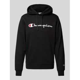 Champion Hoodie mit Label-Stitching