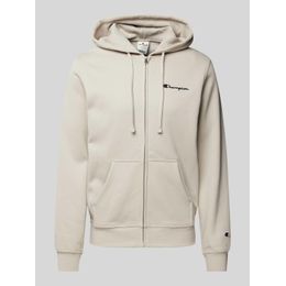 Champion Sweatjacke mit Label-Stitching