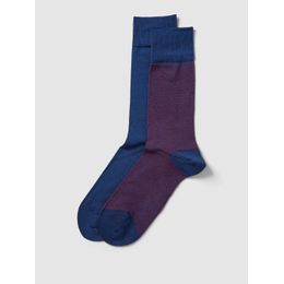 Christian Berg Socken mit Allover-Muster im 2er-Pack