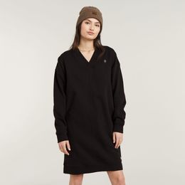 G-Star Raw V-Neck Sweater Kleid - Schwarz - Damen