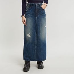 G-Star Raw Viktoria Long Rock - Dunkelblau - Damen