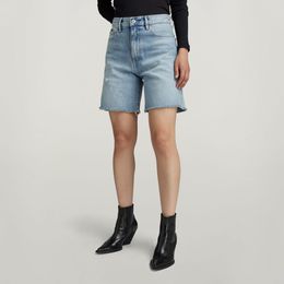 G-Star Raw High Bermuda Shorts Raw Edge - Hellblau - Damen