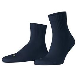 Grohe FALKE Unisex Socken - Kurzsocken, Baumwollmischung, Run Rib, Bündchen, einfarbig Dunkelblau 37-38