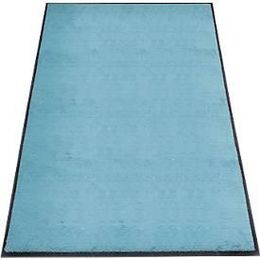 Schmutzfangmatte miltex Eazycare Style, eckig, antistatisch, UV-beständig, waschbar, High-Twist-Nylon & Niltrilgummi, 1200 x 2000 mm, pastellblau