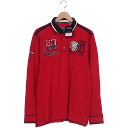 CAMP DAVID Herren Poloshirt, rot, Gr. 54