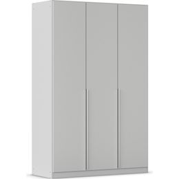 Drehtürenschrank Rauch "Kleiderschrank Schrank Garderobe AGORDO mit Dekor- oder Hochglanzfront" Schränke Gr. B/H/T: 136 cm x 210 cm x 54 cm, 3 St., grau (seidengrau) durchdachte Innenausstattung, in 6 Breiten und 2 Höhen MADE IN GERMANY Bestseller